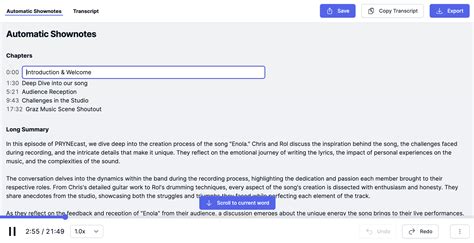 Auphonic Blog New Auphonic Transcript Editor