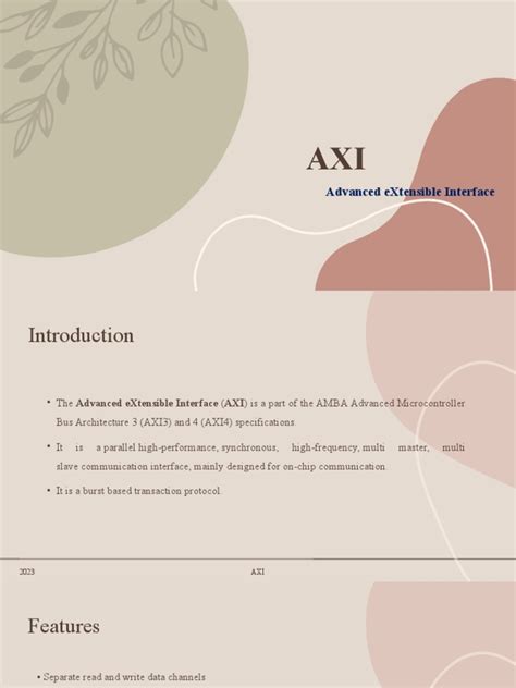 advanced extensible interface pdf