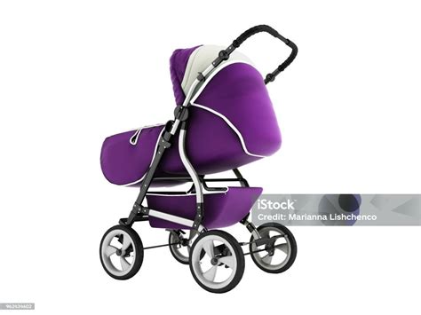 비와 바람 바이올렛 흰색에 대 한 돔 현대 유모차 Insets 흰색 배경에서 3d 렌더링 그림자 0명에 대한 스톡 사진 및 기타 이미지 Istock