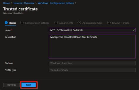 Cloud Native Certificate Enrollment Via Microsoft Intune Part 2 3 Intune Configuration