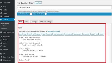 Contact Form 7 Wordpress Plugin Detailed Review My Blog Master