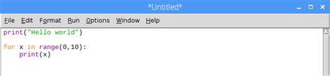 Raspberry Pi 3 Raspbian: Running Python scripts on IDLE – techtutorialsx