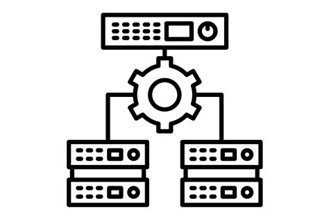 Server Control Outline Icon Graphic By Mahi Icons Creative Fabrica