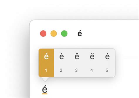How To Type An Accented Letter E é è On A Mac La De Du