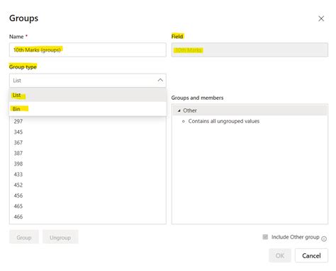 Grouping And Binning In Power Bi