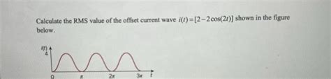 Solved Calculate The Rms Value Of The Offset Current Wave