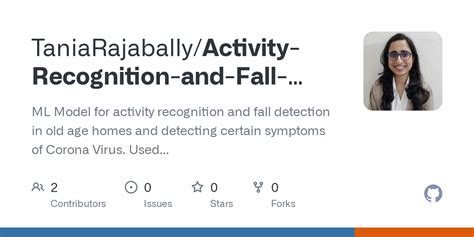 GitHub TaniaRajabally Activity Recognition And Fall Detection In Elderly People ML Model For