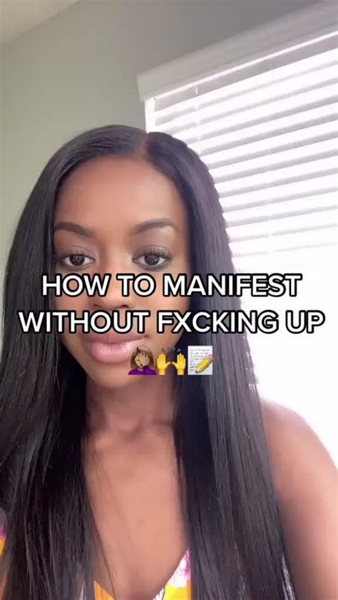 How To Manifest Without Fxcking Up Video Manifestation How To Manifest Spiritual Manifestation