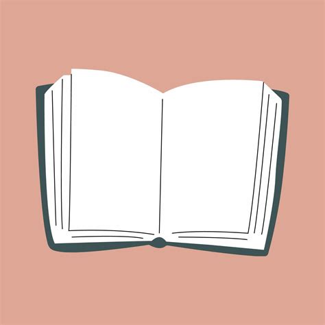 Opened Book Illustration Open Book With Pages Fluttering Vector