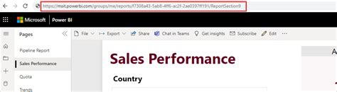 Add A Live Power BI Report Page To PowerPoint Power BI Microsoft Learn