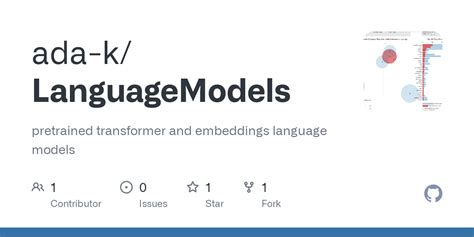 Github Ada K Languagemodels Pretrained Transformer And Embeddings Language Models