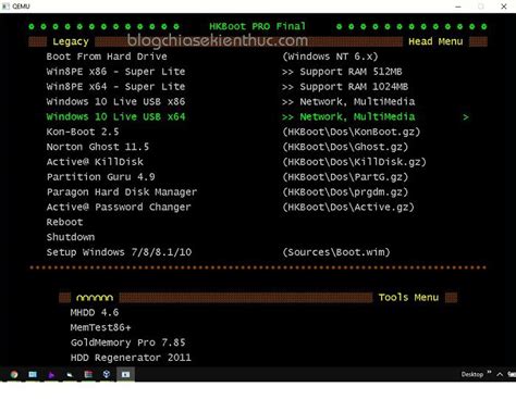 [uefi Legacy] Usb Boot Cứu Hộ Máy Tính Của Anh Hoàng Khiển