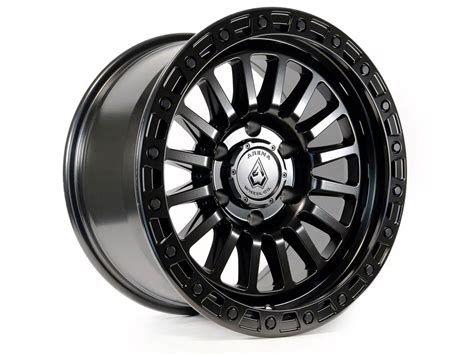 Arena Ranger Trophy Satin Black 6 Lug Wheel 17x9 1mm Offset
