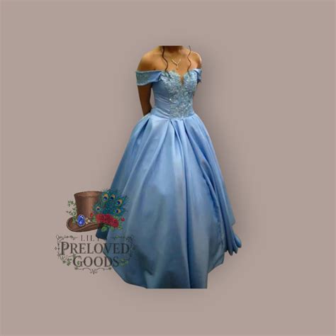 Light Blue Cinderella Prom Gown Teens Stunning Light Blue