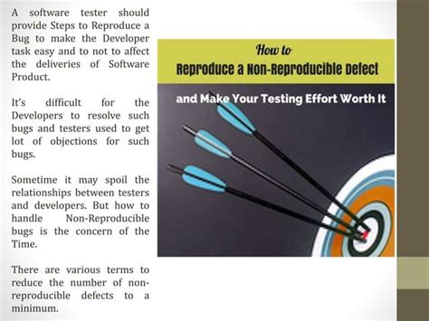 How To Reproduce A Non Reproducible Bug Ppt