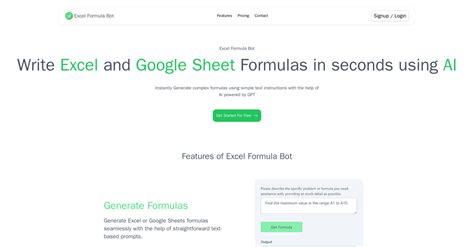 Excel Formul Bot And 20 Other Ai Alternatives For Excel Formulas