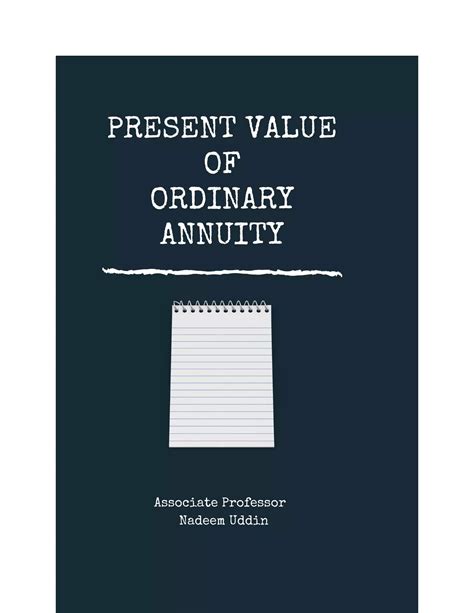 present value of ordinary annuity pdf stocks and bonds personal