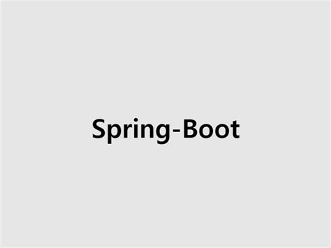 Spring Boot