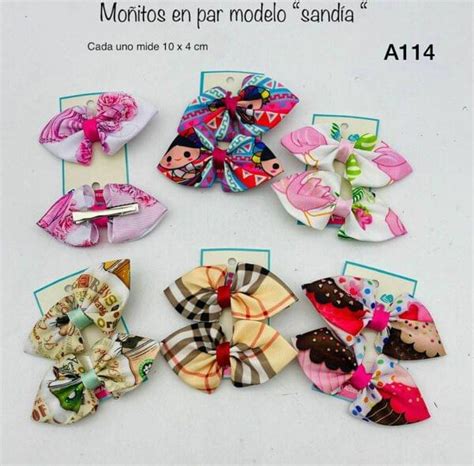 Moñitos En Par Modelo Sandia Nin Accesorios