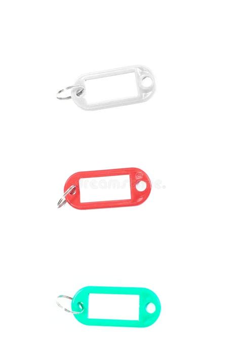 Keychain Plastic Key Holder In Different Colors With White Background