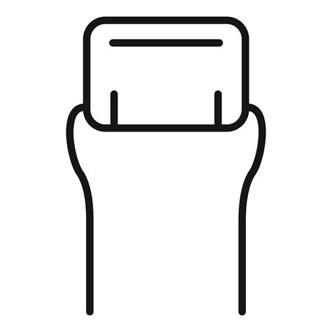 Led Diode Icon Outline Vector Light Semiconductor 15107749 Vector Art