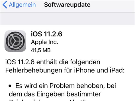 Ios 1126 Für Iphone And Ipad Bugfix Update Verfügbar Teltarifde News