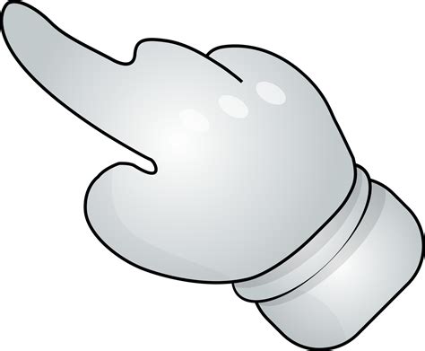 Pointer Finger Thin Wrist Icon Cursor Symbol Hand Vector Illustration Vector Art At