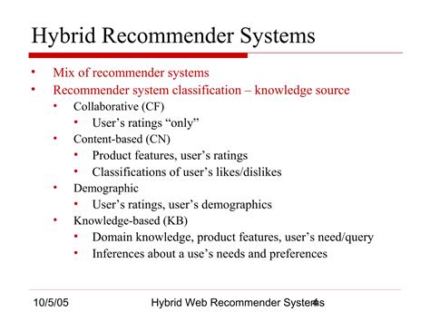 Hybrid Web Recommender Systems Ppt Computer Software And