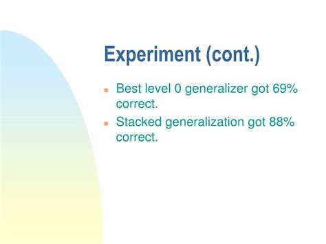 ppt stacked generalization an overview of the paper by david h
