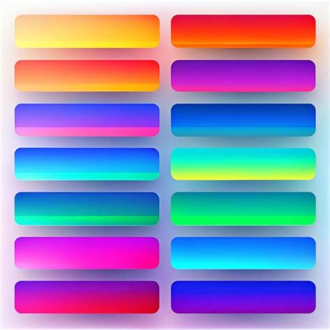 Vibrant Gradient Color Set Elements For Modern Design Premium Ai Generated Image