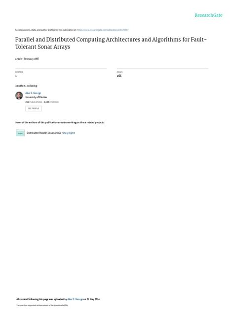Parallel And Distributed Computing Architectures A Pdf Pdf Network Topology Parallel Computing