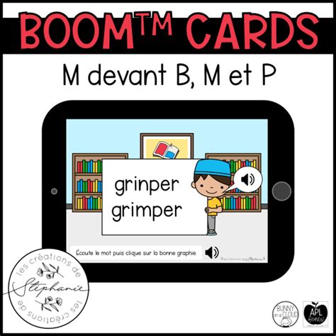 Cartes Boom™ M Devant B M Ou P