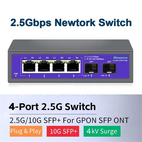 4 Port Multi Gigabit 2 5gbps Unmanaged Plug And Play Network Ethernet 2 5g Switch Lazada Singapore
