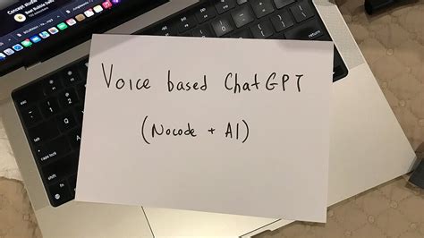 🎙 Voice Based Ai Assistant Nocode Gpt3 Documentation Openai