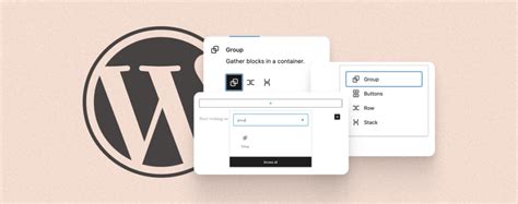how to use the wordpress group block gutenberg