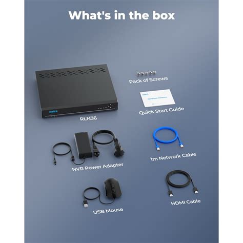 Reolink Rln36 12mp 36ch Non Poe Nvr 4 Ports For Poe Switches Dcs Systems