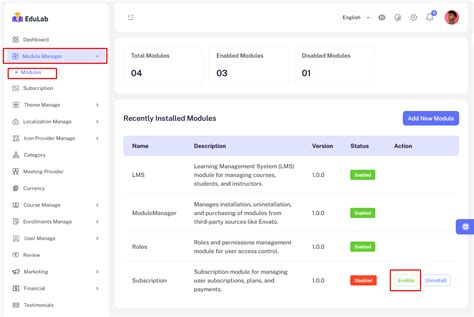 Installing The Subscription Module Codexshaper