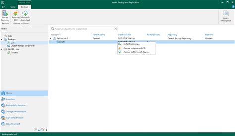 restoring tenant backups to microsoft azure veeam cloud connect guide