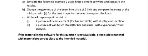 a simulate the following example 2 using finite