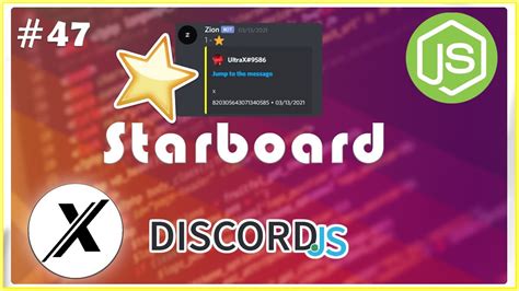 how to make a starboard bot command discord js v12 47 youtube