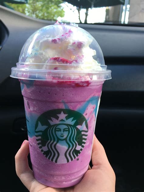 Unicorn Frappuccino Best Thing Ever Starbucks Drinks Starbucks