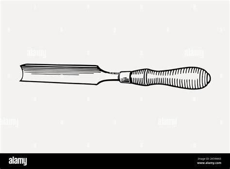 Gouge Tool Clipart Vintage Hand Drawn Vector Stock Vector Image And Art