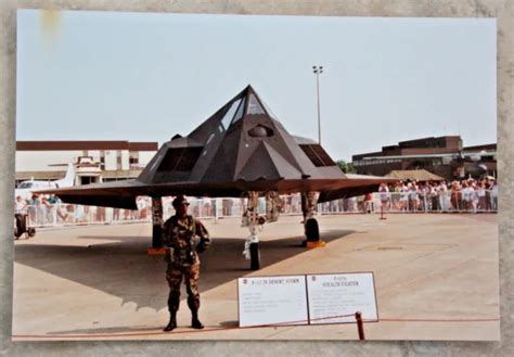 Original Photograph F 117 Lockheed Nighthawk Stealth Fighter Jet