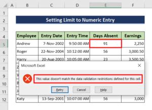 How To Set Limit In Excel Cell 5 Simple Ways ExcelDemy