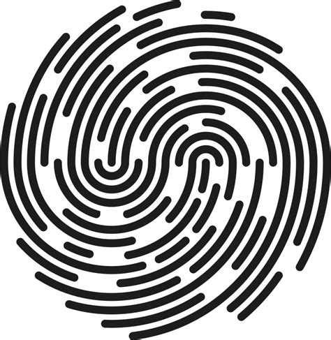 Fingerprint Identification Symbol Icon 21976599 Png