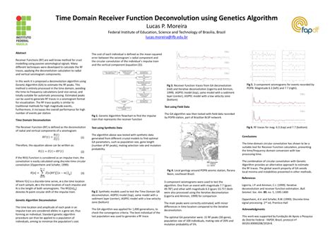 pdf time domain receiver function deconvolution using genetics algorithm