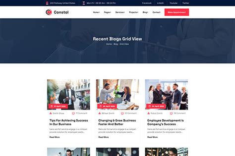 Blog Page Grid View Graphic By Somrat Islam Creative Fabrica