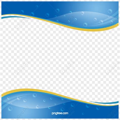 턱 파란색 테두리 템플릿 물방울 일러스트포스터종이 Png 일러스트 무료 다운로드 Lovepik