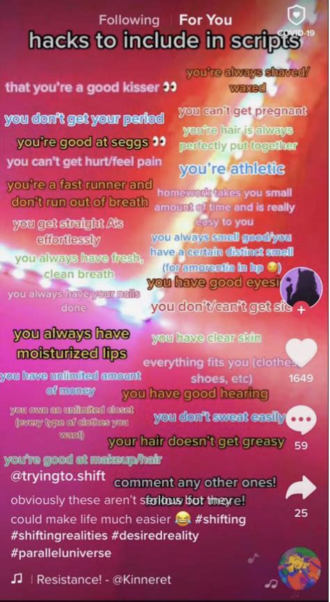 ☁️things To Script☁️ Scripting Ideas Create Reality Script Layout