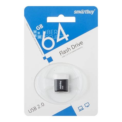 USB Flash накопитель Smartbuy 64GB LARA (компактный размер) — купить ...